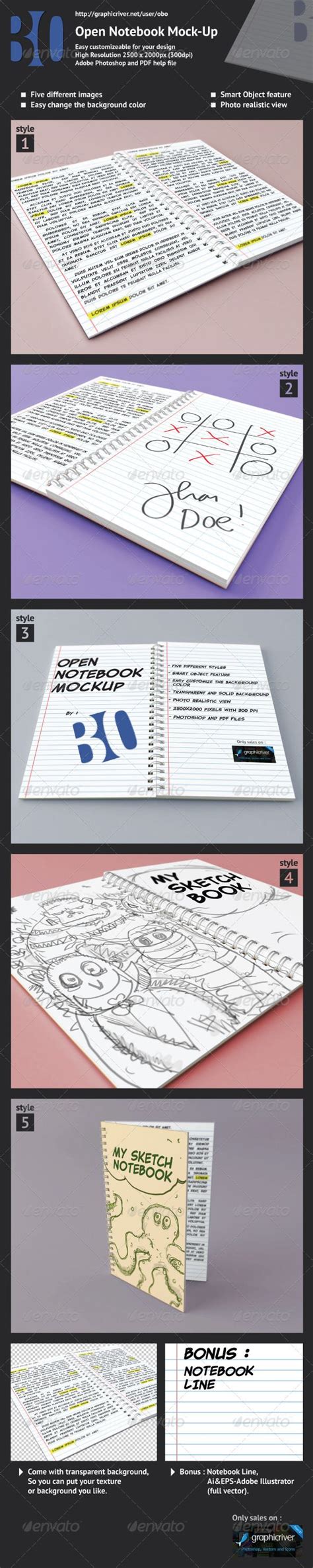Open Notebook Mock Up Business Card Mock Up Print Mockup Mockup