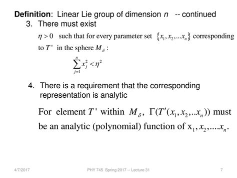 Introduction To Linear Lie Groups Ppt Download