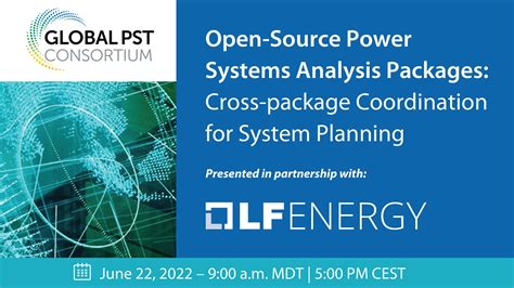 Webinar Open Source Power System Analysis Packages Cross Package