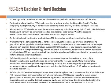 Fec Forward Error Correction For Optics Professionalsmapyourtec