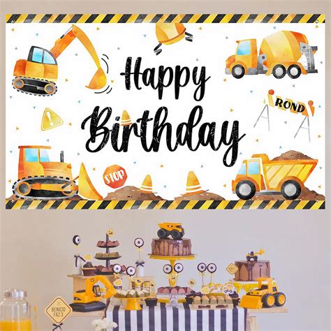 Badu Bg Строителни хартиени чаши Посуда за еднократна употреба Декорация за рожден ден Момче