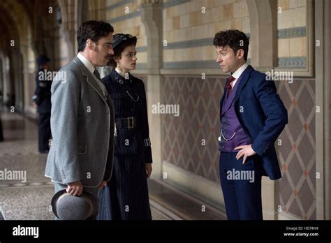 Houdini And Doyle From Left Stephen Mangan Rebecca Liddiard Michael Weston The Maggies