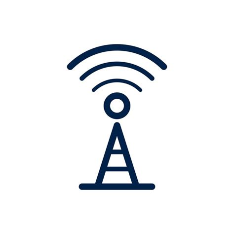 Premium Vector Broadcast Transmitter Antenna Icon Design Vector Illustration