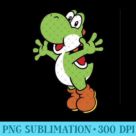 Super Mario Yoshi Classic Jump Portrait Png Clipart Inspire Uplift