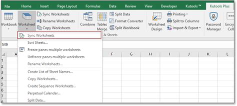 How To Synchronously Input Or Select Cells Across Multiple Sheets