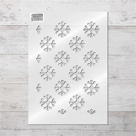 Peacock Repeat Pattern Stencil For Painting Furniture And More The