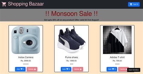React Task 2 Codesandbox