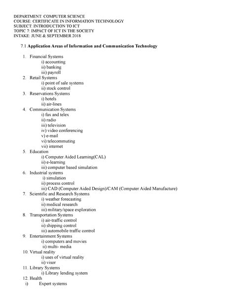 Chapter 6 Data Processing Notes Department Computer Science Course