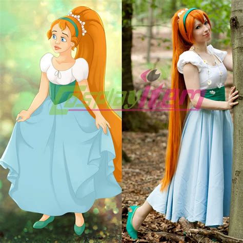 Custom Made Princess Thumbelina Dress Thumbelina Cosplay Costume