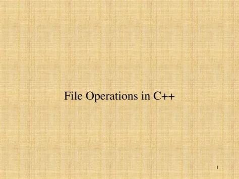 PPT C File Operations Basics And Examples PowerPoint Presentation ID