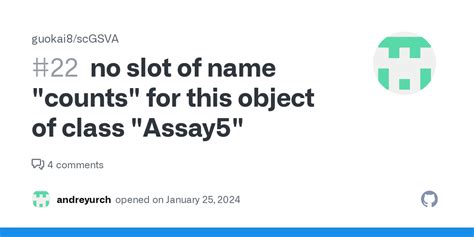 No Slot Of Name Counts For This Object Of Class Assay5 · Issue 22