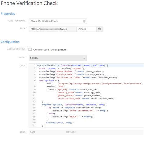 How To Use Twilio Functions With The Phone Verification Api Twilio
