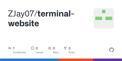 Github Zjay07 Terminal Website