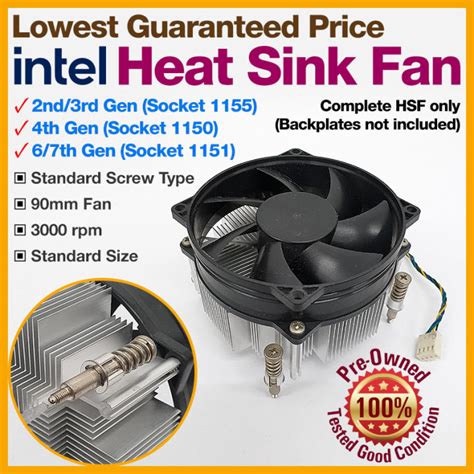 Heatsink Fan For Intel Socket 1155 1150 1151 Lazada Ph