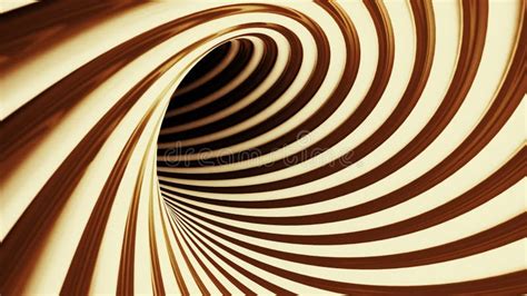 Abstract Vortex With Hypnotic Stripes Design Rotating Contrasting Spiral Optical Illusion