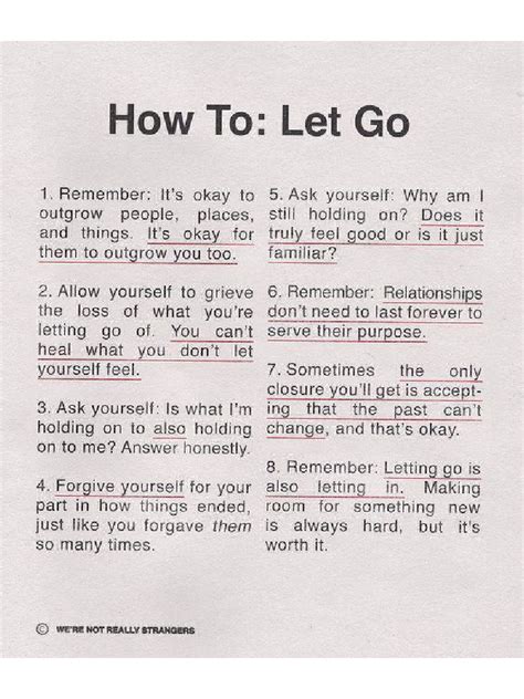 How To Let Go | PDF