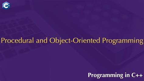 Procedural And Object Oriented Programming Youtube