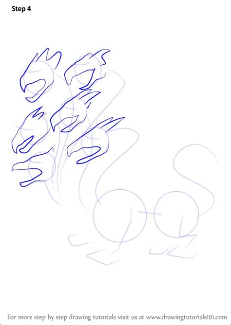 Learn How To Draw Hydra Greek Mythology Step By Step Drawing Tutorials
