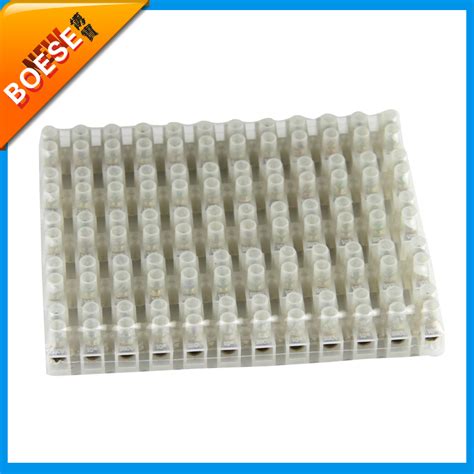 U Type Electrical 30 45 60 100 Flexible PP Pillar Screw Chocolate Terminal Block Strips Wire