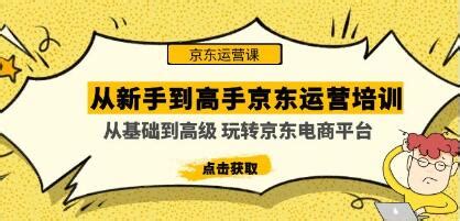 从新手到高手京东运营培训从基础到高级玩转京东电商平台 158资源整合网