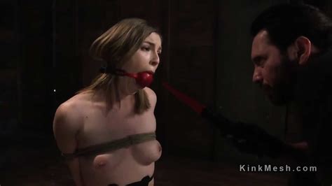 Blonde Slave Electro Shocked In Rope Bondage Eporner