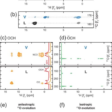 A 1 H Detected 1d Och Nmr Spectrum Of N Ac Vl The Numerical Values Download Scientific