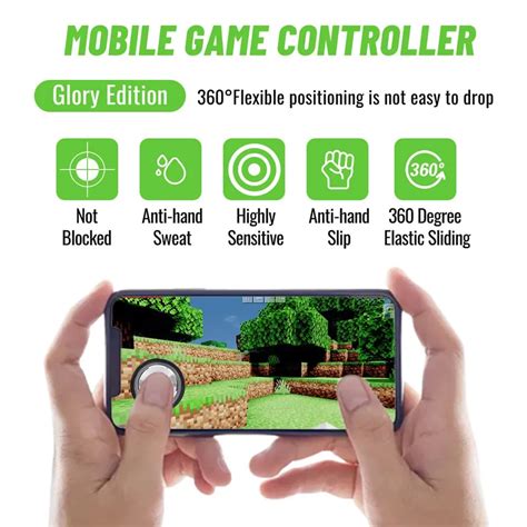 Mobile Gaming Controller Game Trigger For Aim Shooting Gamepad Joystick Controller Metal Button