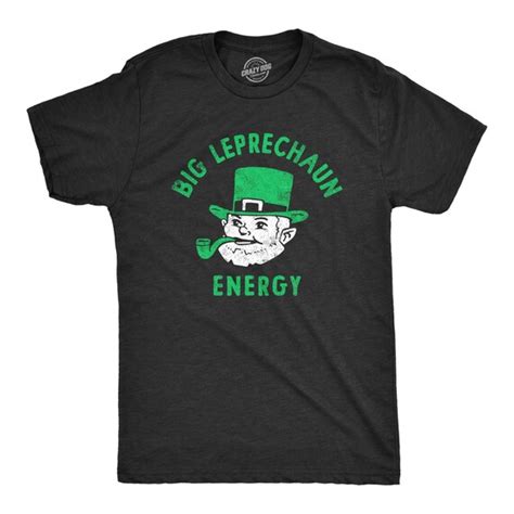 Big Leprechaun Energy Big Dick Energy St Patricks Day Shirt Lucky Green Shirt Clover Shirt