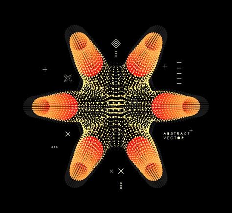 3d Connection Structure Futuristic Technology Style Abstract Design Stock Vector