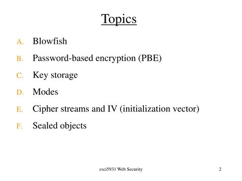 PPT GS Chapter Symmetric Encryption In Java PowerPoint Presentation ID