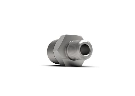 Stl File Reducing Pipe Hex Nipple Pipe Fitting 1 2 Npt To 1 4 Npt 🛠️
