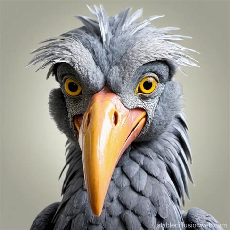 Shoebill Heraldry Design Stable Diffusion Online