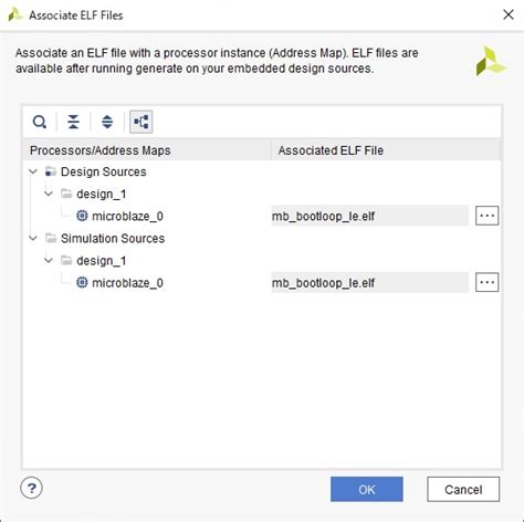 ARTYMicroBlazeでLEDを点灯させるプログラムを作成しelfファイルも合わせてFPGAにプログラムして実行さらにelfファイルも合わせてシミュレーションを行う 3