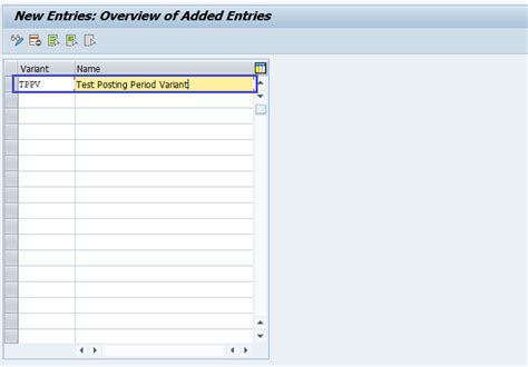 Sap Fico Posting Period Variant
