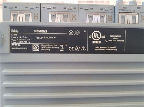 Siemens Siprotec Io202 Protect Relay Aeliya Marine