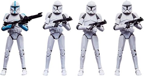 Star Wars Hasbro The Vintage Collection Phase I Clone Trooper 3 75 Inch Action Figures In 4 Pack