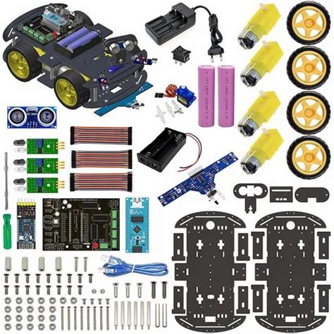 SunRobotics MindQuad DIY WD Robotics Learning Kit Obstacle Avoiding STEAM Learning Kit At