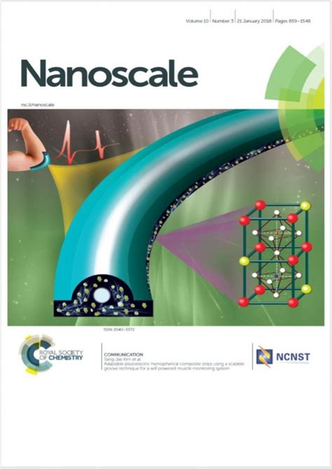 Nanoscale Journal Cover Page 제주대학교 나노재료 및 시스템 연구실