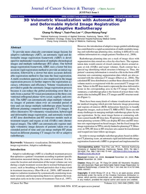 D Volumetric Visualization With Automatic Rigid And Deformable Hybrid Image Registration For