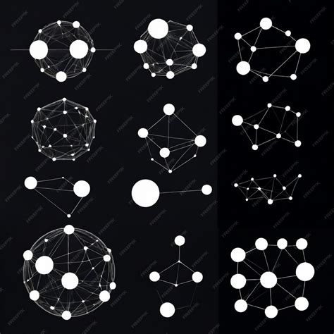 Network Vector Set White Background Isolated A High Quality Premium Ai Generated Vector
