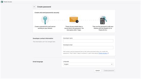 Theme Access Manage Passwords For Each Developer Working On Your Themes Shopify App Store