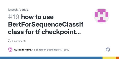 how to use bertforsequenceclassification class for tf checkpoint fine
