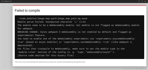nextjs13 webpack5 使用wasm报错 the module seem to be a webassembly module