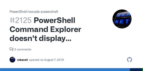 Powershell Command Explorer Doesn T Display Commands In Vscode Sidebar Issue