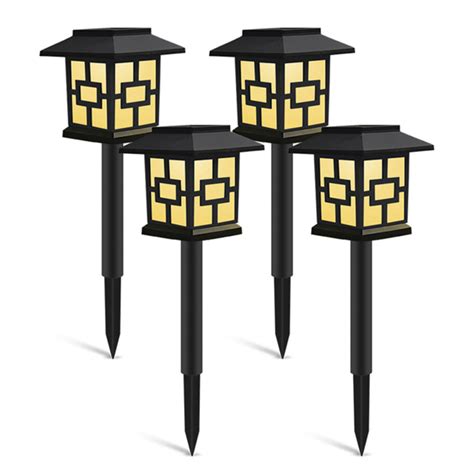 4 шт Солнечные фонари наружное ландшафтное освещение газонная лампа на солнечных купить на Ozon