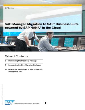 Fillable Online SAP Managed Migration To SAP Business Suite Journey Maps Fax Email Print