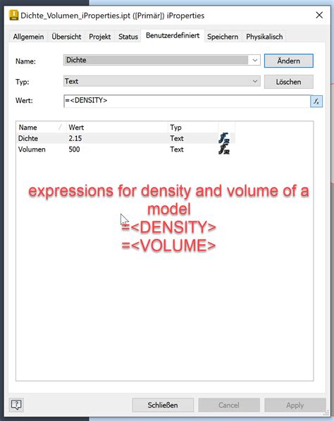 访问inventor模型的密度和体积，而无需打开
