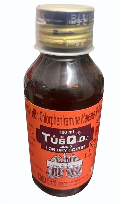 Tusq Dx Dry Cough Syrup Packaging Size 100 Ml At ₹ 120 Bottle In