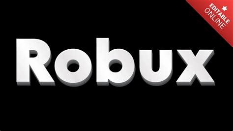 Robux 3d Font Text Effect Generator