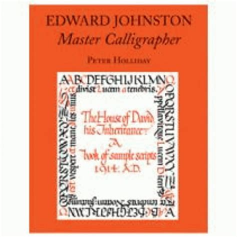 Edward Johnston Master Calligrapher — Pallant Bookshop
